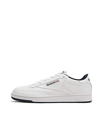 Reebok Club C 85, Chaussures de Gymnastique Mixte, Blanc (Intense-White/Navy), 36.5 EU