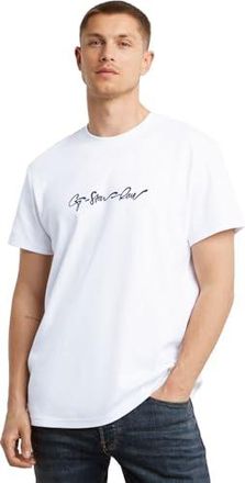 G-Star G-Star Homme T-shirt G-Script, Blanc (white D25150-C812-110), L