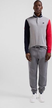 Eden Park Maillot Manches Longues En Coton Gris Coupe Regular