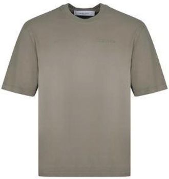 Golden Goose Homme, Tops, Vert, Taille: XL T-shirt Journey Effet d&eacute;lav&eacute; avec broderie