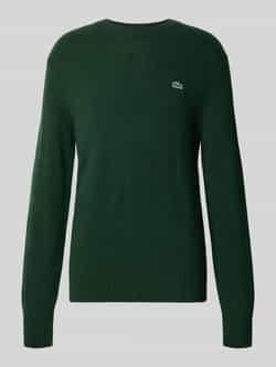 Lacoste Regular Fit Pullover aus reiner Wolle