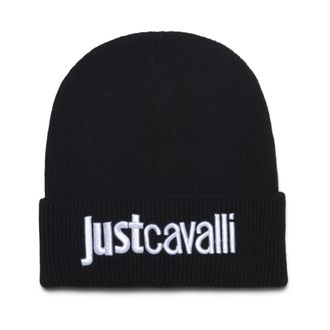 Roberto Cavalli Beanie mit Logo - - Accessories - Herren - Schwarzk - ONE SIZE
