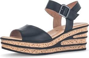 Gabor Sandales à lanières pour femme, Noir 27., 41 EU