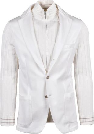 Eleventy Homme, Vestes, Blanc, Taille: M Blazer
