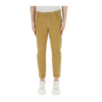 40weft 40Weft, Homme, Pantalons, Brun, Taille: L Pantalon à taille élastique et plis
