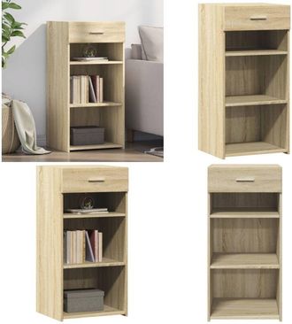 vidaXL Vidaxl - Sideboard Sonoma-Eiche 45x42,5x93 cm Holzwerkstoff - Schreibtisch - Wohnzimmer Dekoration - Holz Sideboard - Regal - Aufbewahrungsschrank