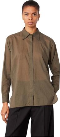 Officine Générale Femme, Blouses et Chemises, Vert, Taille: 40 FR Chemise Olive Night