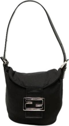 Fendi Sac bandouli&egrave;re Pre-owned en nylon - Femme - Pre-owned - Noir - Taille: ONE Size