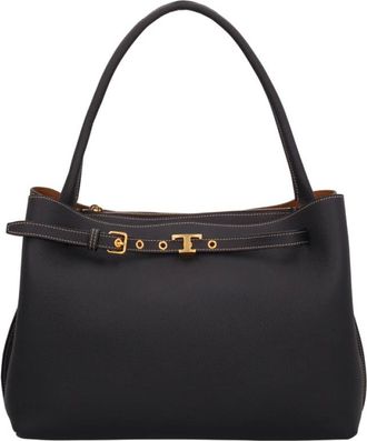 Tod's Tim Top Handle Piccola - Femme - Sacs - Noir - Taille: ONE Size