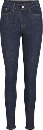 Vila Vila Visarah RW Skinny Jeans Dbd Rinse-Noos, Bleu fonc&eacute; Denim, XL / 32L Femmes