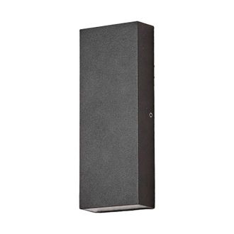 Lucande LED Wandleuchte au&szlig;en Corda (spritzwassergesch&uuml;tzt (Modern) in Schwarz aus Aluminium (2 flammig,) - Au&szlig;enwandleuchten Wandlampe Led Au&szlig;enlampe Outdoor