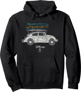 Volkswagen Beetle Surfboard Dachtr&auml;ger Pullover Hoodie