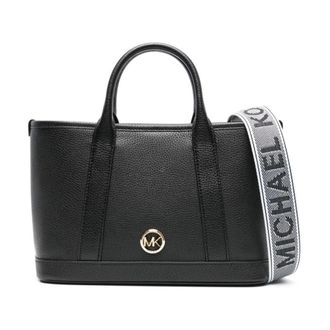 Michael Kors Luisa Kleine Handtasche aus genarbtem Leder - - Bags - Damen - Schwarzk - ONE SIZE