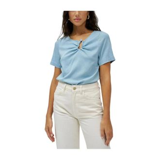 Salsa Lightdenim Bluse - - Blouses & Shirts - Damen - Blau - M