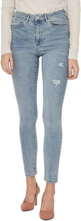 Vero Moda Damen Vmsophia Hr Skinny Destr Am314 Noos Jeans, Light Blue Denim, XL / 30L EU