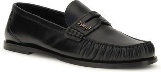 Saint Laurent Calf Leather Loafer - Black