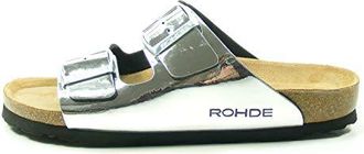 Rohde Femme Alba Mules, argenté, 36 EU Large