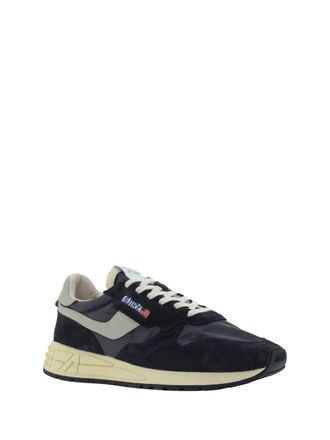 Autry Mens Reelwind Low Sneakers Wht-Blk Wht/blk