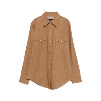 A.P.C. Western Shirt - - Blouses & Shirts - Damen - Braun - XS