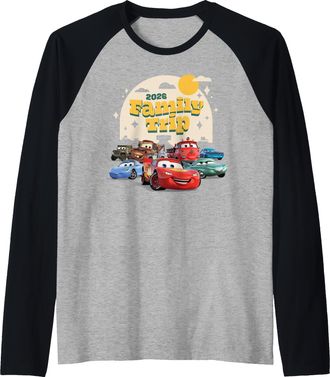 Pixar Disney and Pixars Cars 2026 Family Trip Matching Vacation Raglan