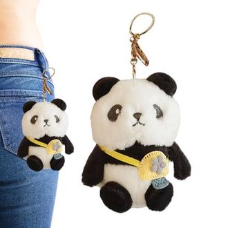 Generico Panda Key Chain - Mignon Plushincant, Adorable Accessoire Pour Keyring Animal | Backpack Auto Sacs D&eacute;coration, Charme En Peluche Doux Pour Les Femmes 