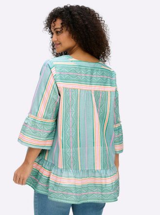 Sheego Klassische Bluse Tunika 3/4-Arm