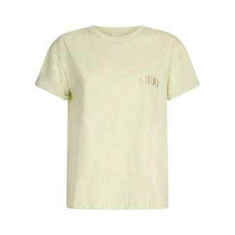 Liu Jo Kurz&auml;rmeliges Fashion-T-Shirt - - Tops - Damen - Beige - XS