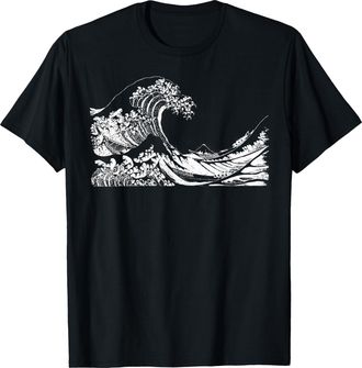 Smooth HQ Berühmte Vintage-Kunst: Tolles Hokusai-Design mit Meereswellen-Motiv T-Shirt