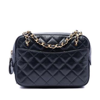 Chanel Pre-owned Sac bandouli&egrave;re matelass&eacute; vintage - Femme - Pre-owned - Noir - Taille: ONE Size