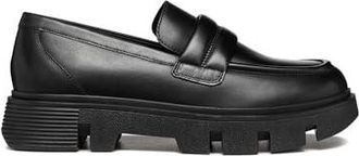 Geox Moccasin D Vilde C pour Femme, Noir, 39 EU