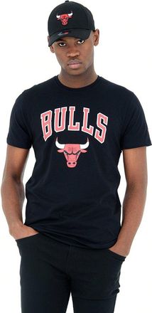 New Era NBA Chicago Bulls Team Logo T-Shirt - Schwarz Farbe Schwarz, Gr&ouml;&szlig;e XXL