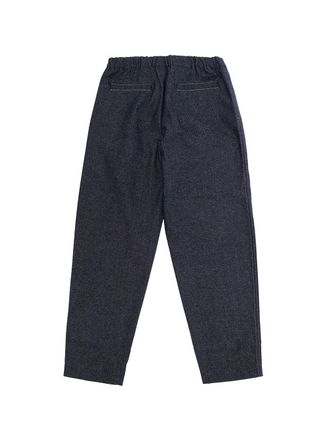 Emporio Armani Wool-Blend Trousers - Navy