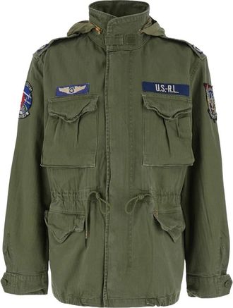 Polo Ralph Lauren Veste &agrave; &eacute;cussons - Homme - Manteaux - Vert - Taille: XL