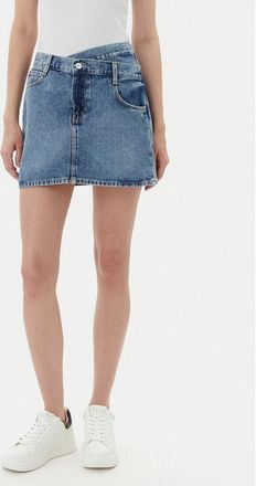 Guess Jeansrock W5YD1C D5QKB Dunkelblau Regular Fit