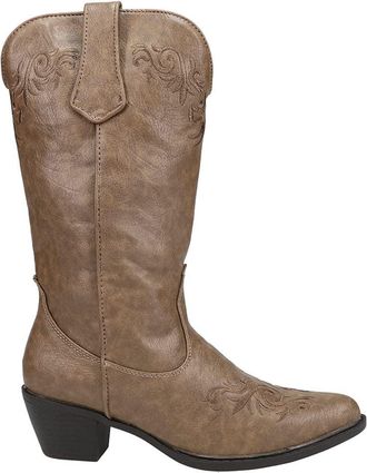 Roper Damen Brooklyn Round Toe Cowboy Boots Westernstiefel, Hellbraun, 38 EU