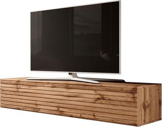 Furnix Furnix - Lowboard zalvo 160 Lamellenfront TV-H&auml;ngeschrank Wotan/Wotan Lamellen