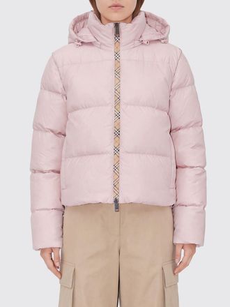 Burberry Kurze Stepp-Daunenjacke aus Nylon mit abnehmbarer Kapuze
