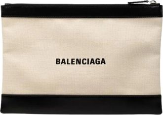 Balenciaga Pre-owned Navy Clip - Femme - Pre-owned - Beige - Taille: ONE Size