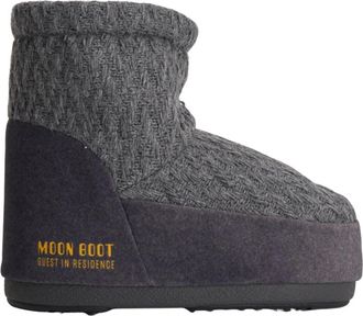 Moon Boot Femme, Chaussures, Gris, Taille: 36 EU Stivale da neve in maglia