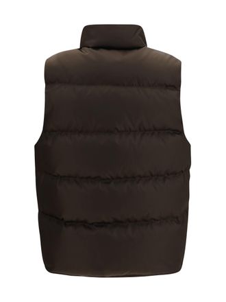 Prada Womens Re-Nylon Down Gilet Cacao Jackets Coat