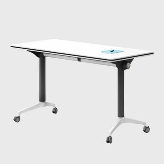 Generic Klappbarer Konferenztisch, klappbare Konferenztische, Mobile Konferenztische mit Klappplatte, moderner Besprechungstisch mit leisen Rollen f&uuml;r B&uuml;ros, 