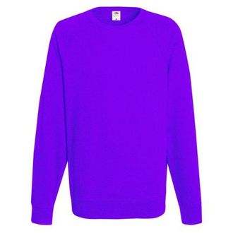 Fruit Of The Loom Sweat-shirt raglan pour homme, Violet, S