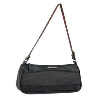 Gucci Sac bandouli&egrave;re en toile Pre-owned - Femme - Pre-owned - Noir - Taille: ONE Size