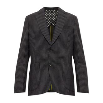 Paul Smith Wollblazer mit Nadelstreifenmuster - - Jackets - Herren - Grau - M