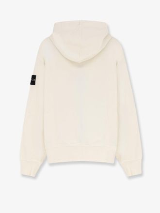 Stone Island Mens Hoodie Oversized Organic Cotton White Sweatshirts Sweater