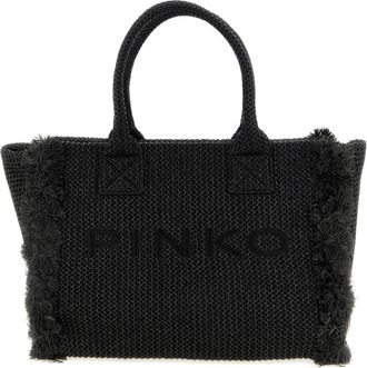 Pinko Pinko, Femme, Sacs, Noir, Taille: ONE Size Beach Large Shopping Bag