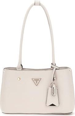 Guess Meridian II Shoulder Satchel Bag Ivory