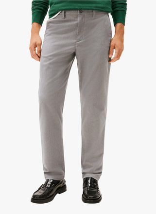 Tommy Hilfiger Pantalon droit en coton m&eacute;lang&eacute;