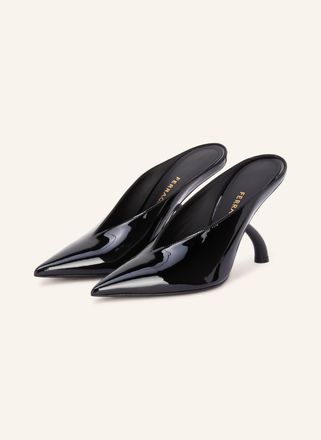 Ferragamo Ferragamo Lack-Mules Itaca schwarz