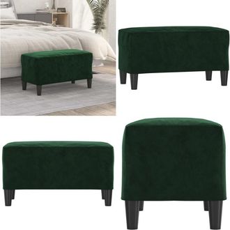 vidaXL Vidaxl - Sitzbank Dunkelgrün 70x35x41 cm Samt - Sitzbank - Samtsofa - Möbel - Wohnzimmer Dekoration - Bequeme Sitzfläche - Home & Living